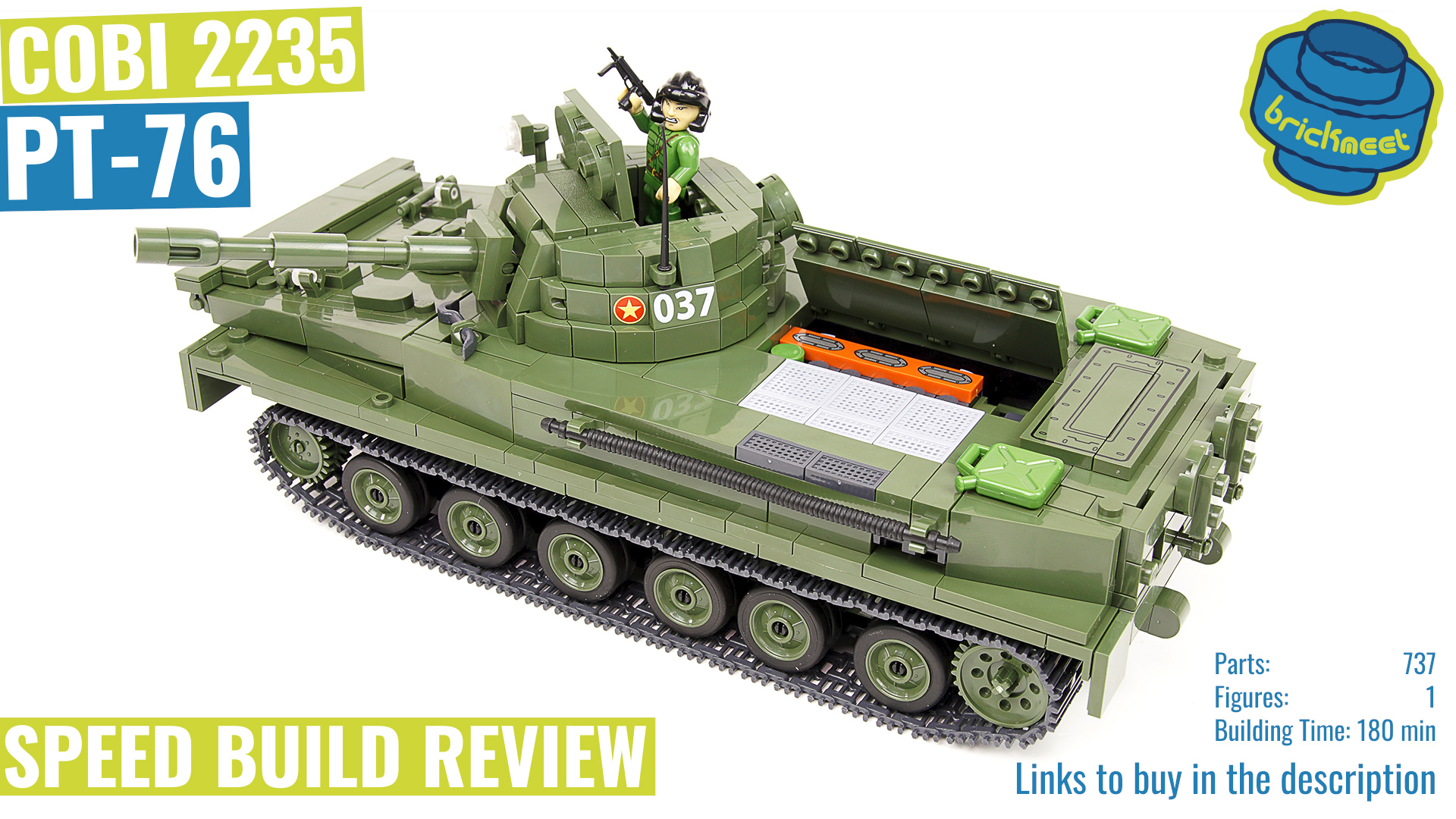 COBI 2235 PT-76 - Speed Build Review - BrickMeet EN