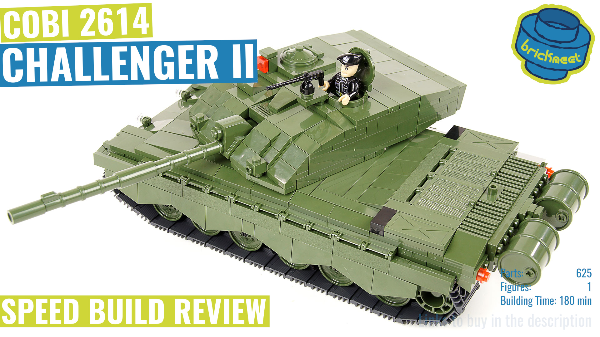 COBI 2614 Challenger II - Speed Build Review - BrickMeet EN