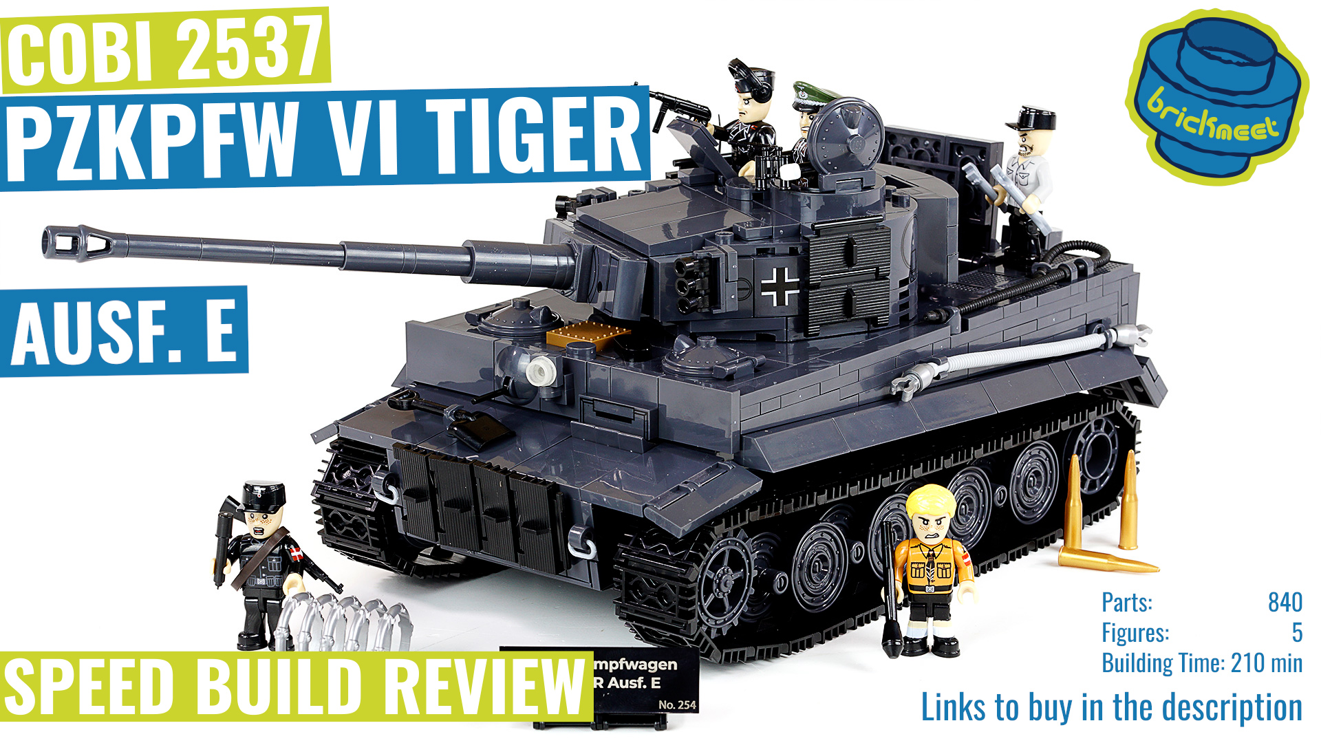COBI 2537 - PzKpfw VI Tiger Ausf. E *LIMITED EDITION* - Speed Build ...