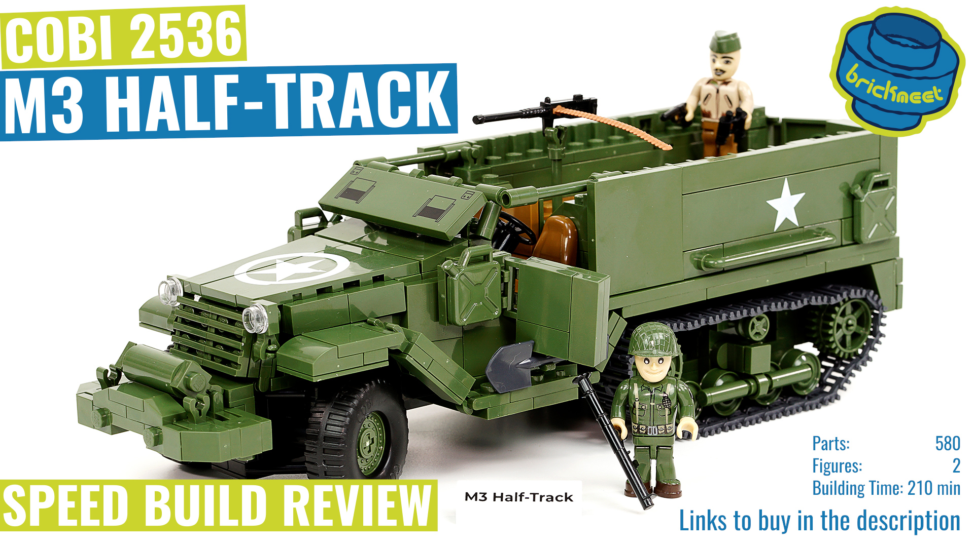 COBI 2536 M3 Half-Track - Speed Build Review - BrickMeet EN