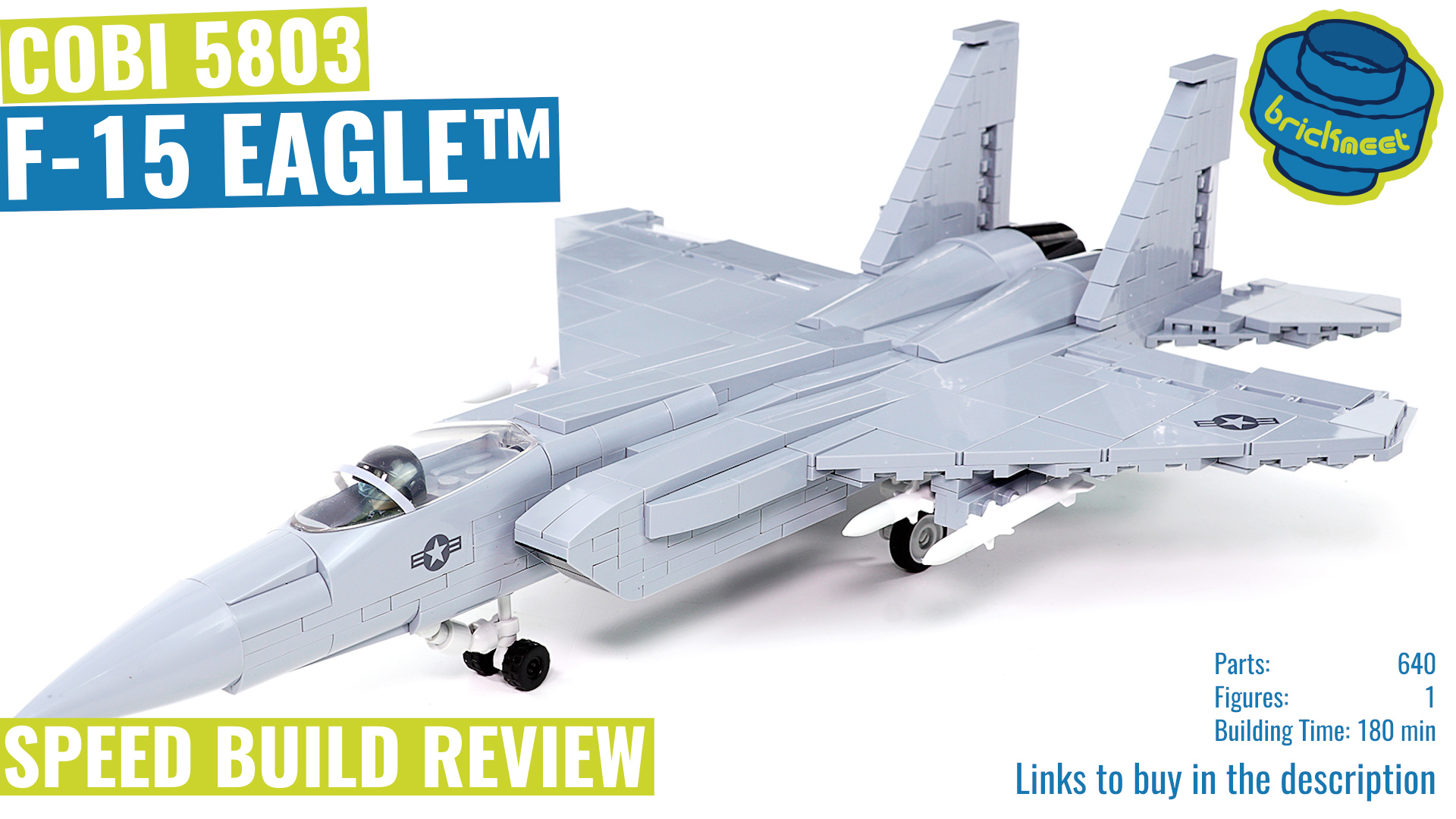 COBI 5803 F-15 Eagle™ - Speed Build Review - BrickMeet EN