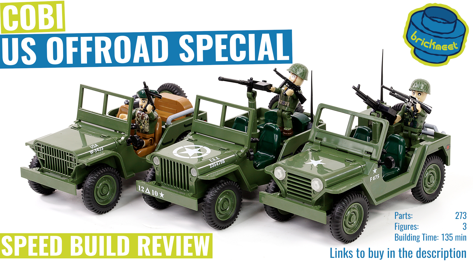 COBI US Offroad Special *GP, Willys Jeep, MUTT* - Speed Build Review ...