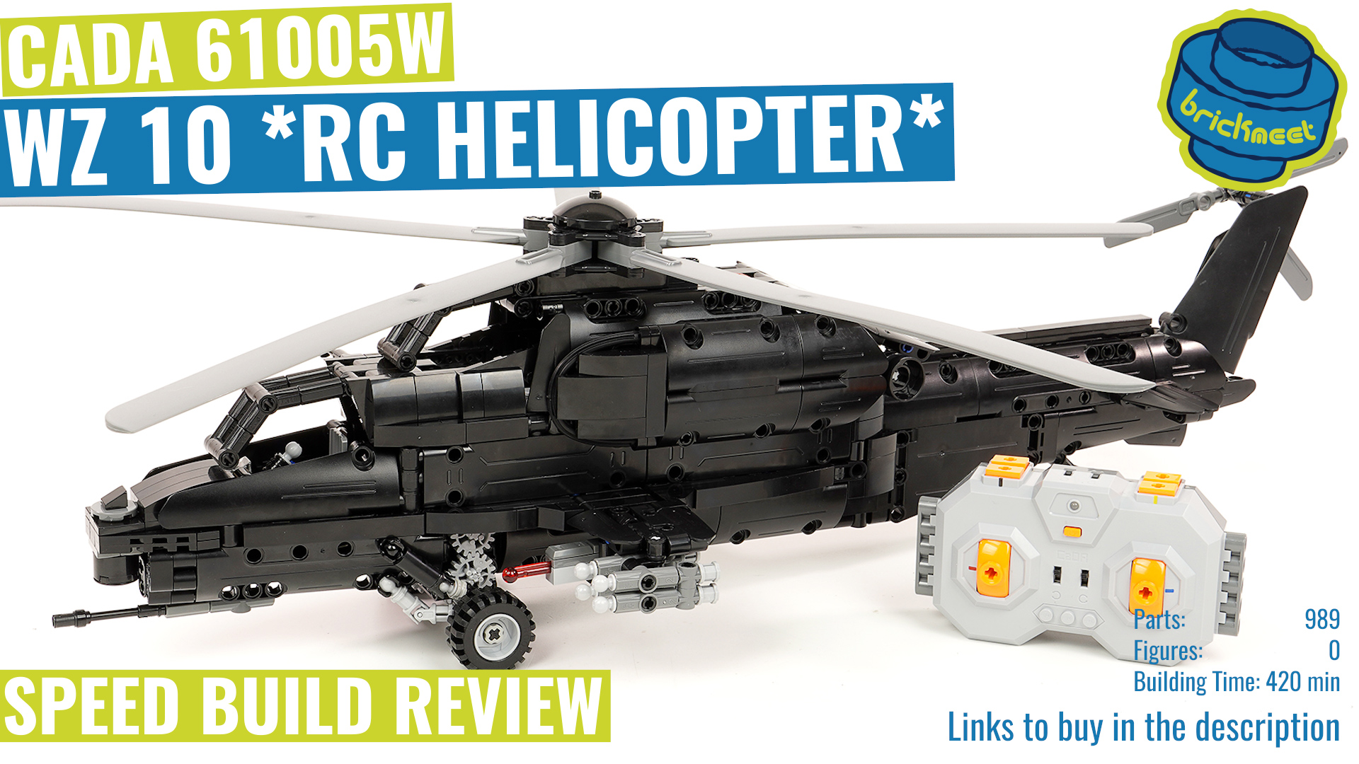 CADA C61005W - WC 10 *RC* - Speed Build Review - BrickMeet EN