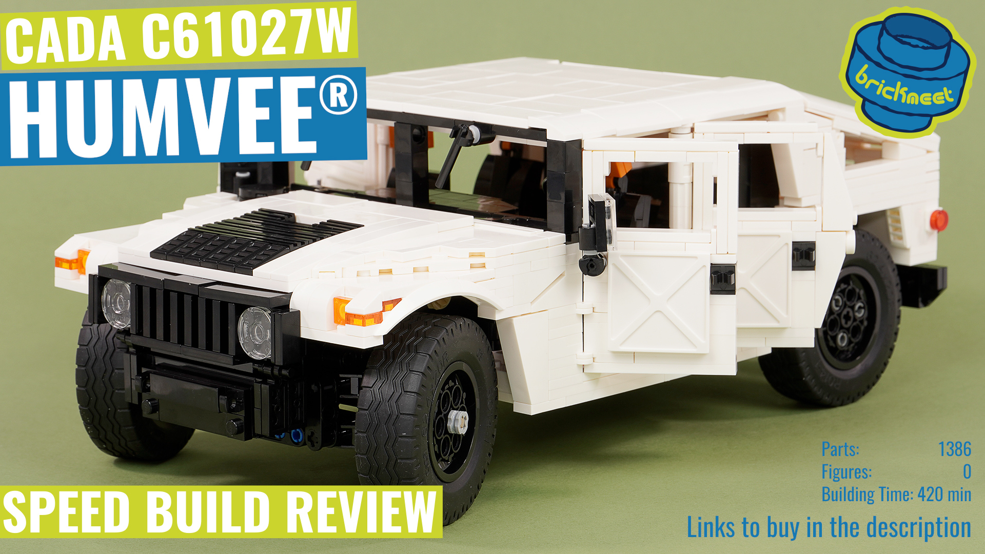 CADA C61027W - Humvee® - Speed Build Review - BrickMeet EN