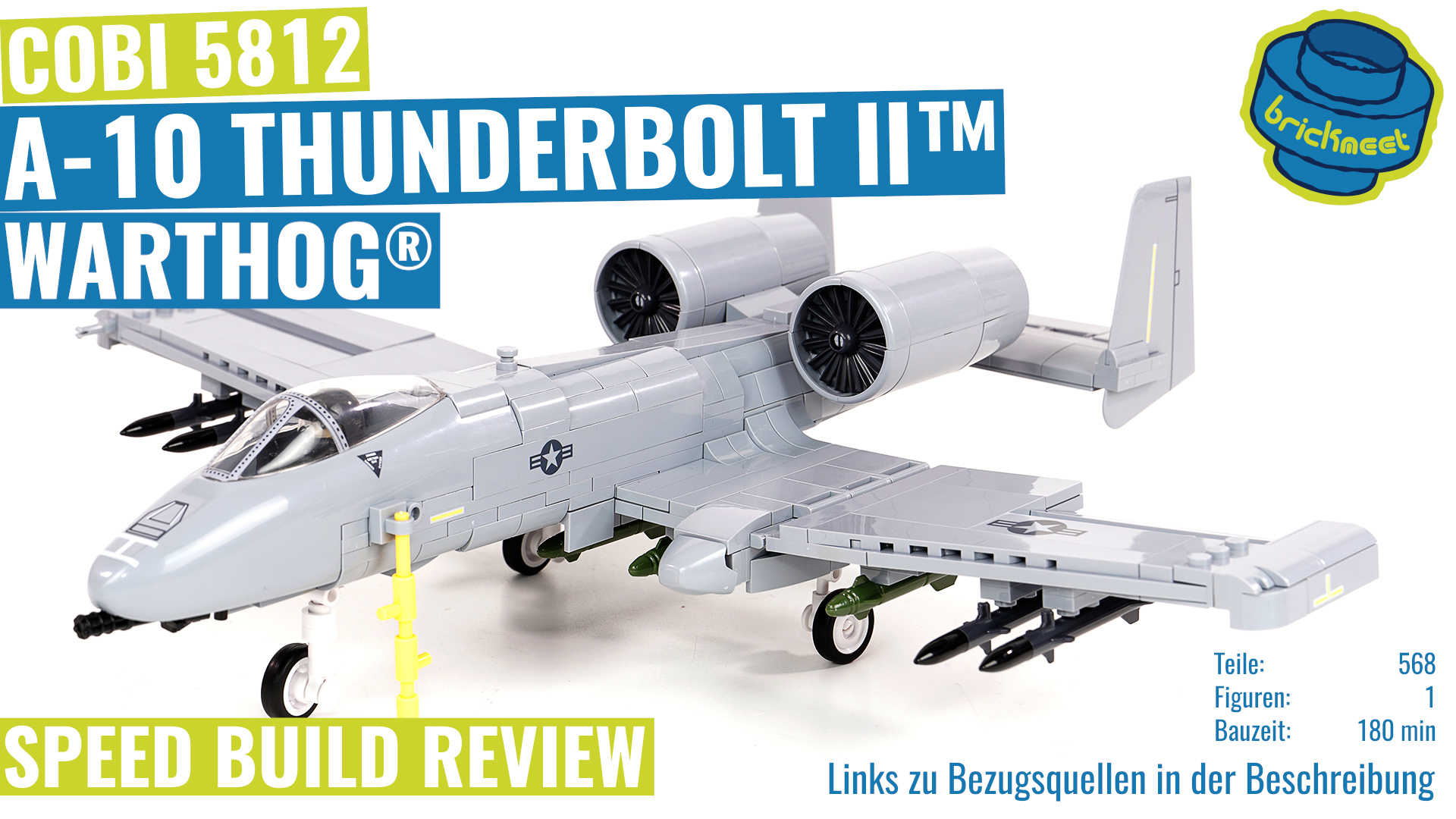 COBI 5812 - A-10 Thunderbolt II™ Warthog® - The Ugliest Plane Ever ...
