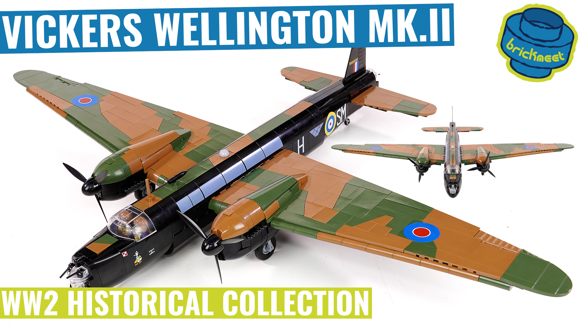 COBI 5723 - Vickers Wellington Mk.2 (Speed Build Review) - BrickMeet EN
