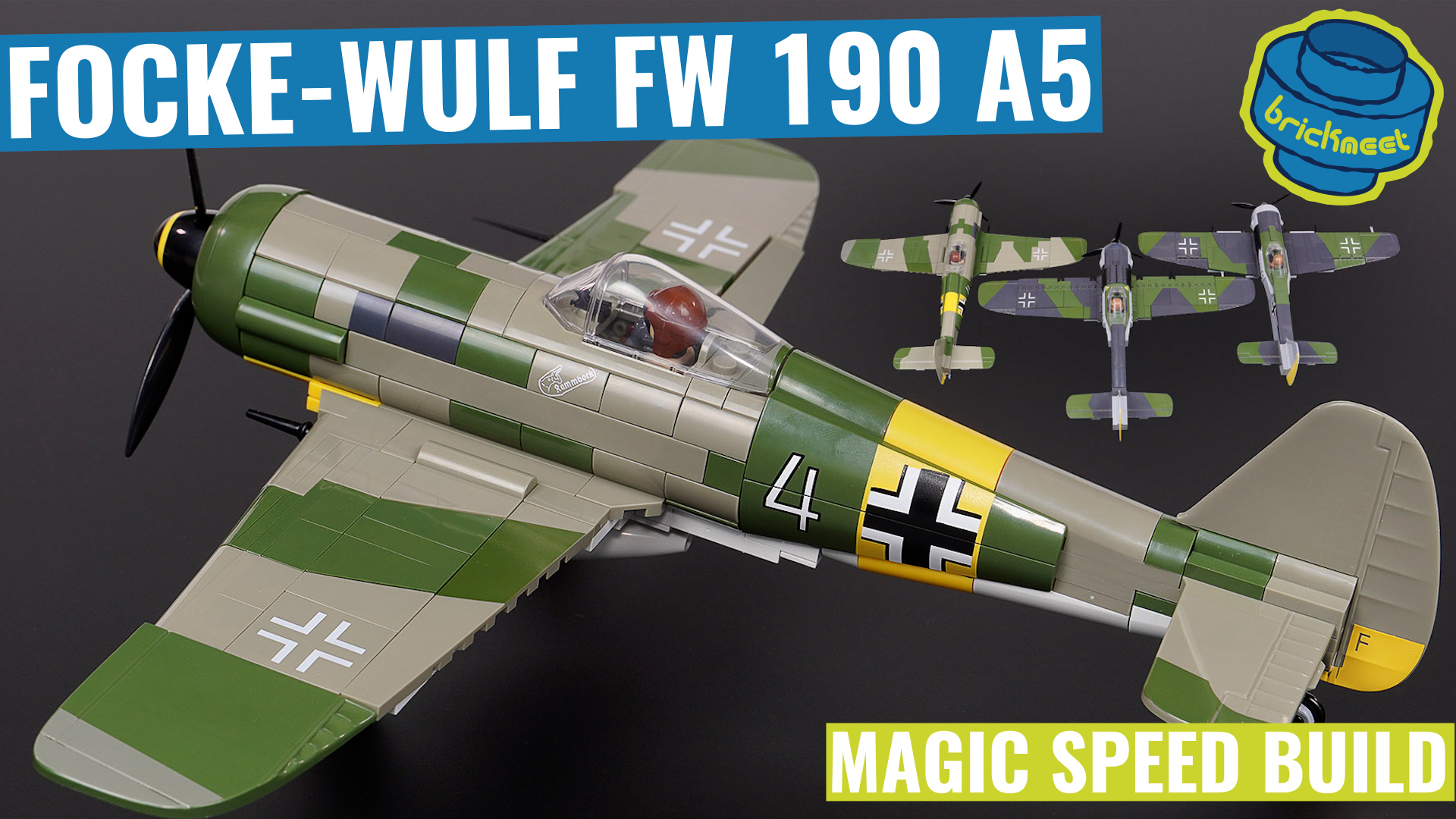 COBI 5722 - FOCKE-WULF FW 190 A5 (Speed Build Review) - BrickMeet EN