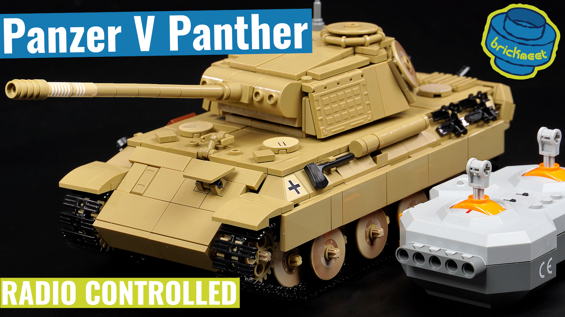 CaDA C61073W - Panther Tank RC (Speed Build Review) - BrickMeet EN