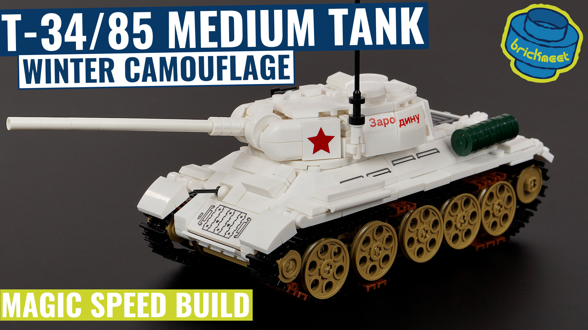 T-34/85 Winter Camouflage - Sluban B0978 (Speed Build Review ...