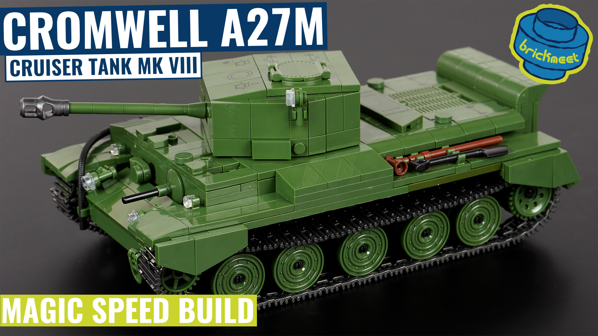 QuanGuan 100237 Cruiser Tank Cromwell Mk VIII A27M Speed Build