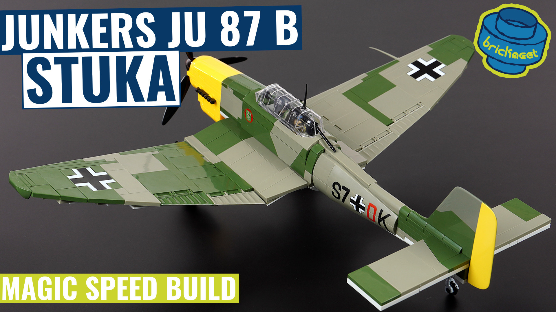 COBI 5730 - Junkers JU 87 B (Speed Build Review) - BrickMeet EN