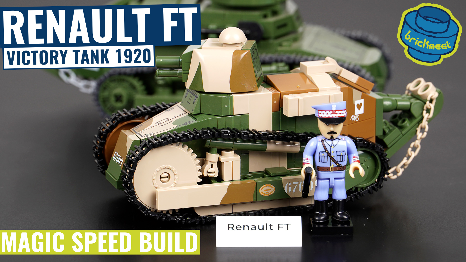 COBI 2992 - Renault FT 1920 Victory Tank (Speed Build Review ...