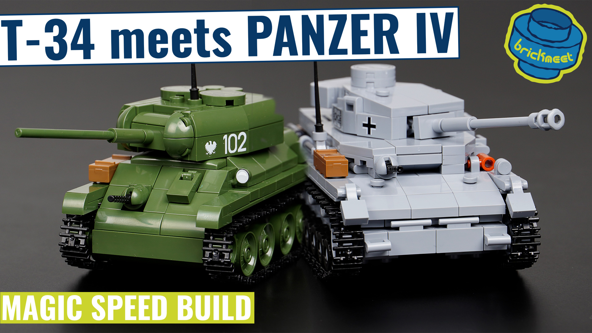 COBI 2714 & 2716 - T-34-85 meets Panzer IV (Speed Build Review ...