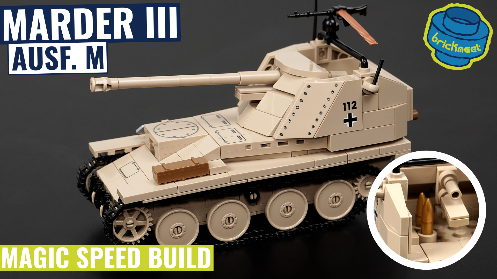 COBI 2282 - Marder III Ausf. M (Speed Build Review) - BrickMeet EN