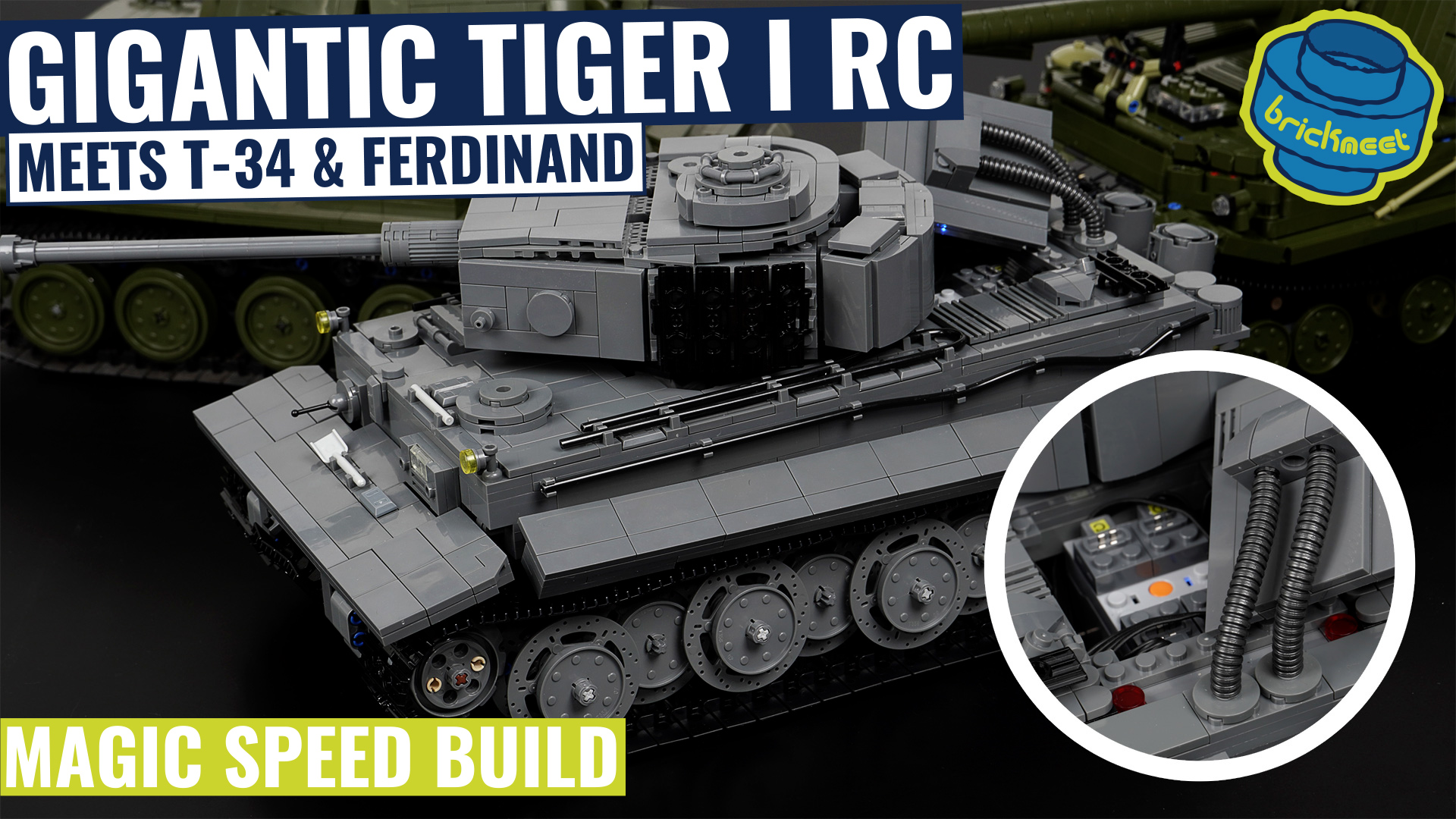 TGL 4016 - PzKpfw VI Tiger I RC (Speed Build Review) - BrickMeet EN