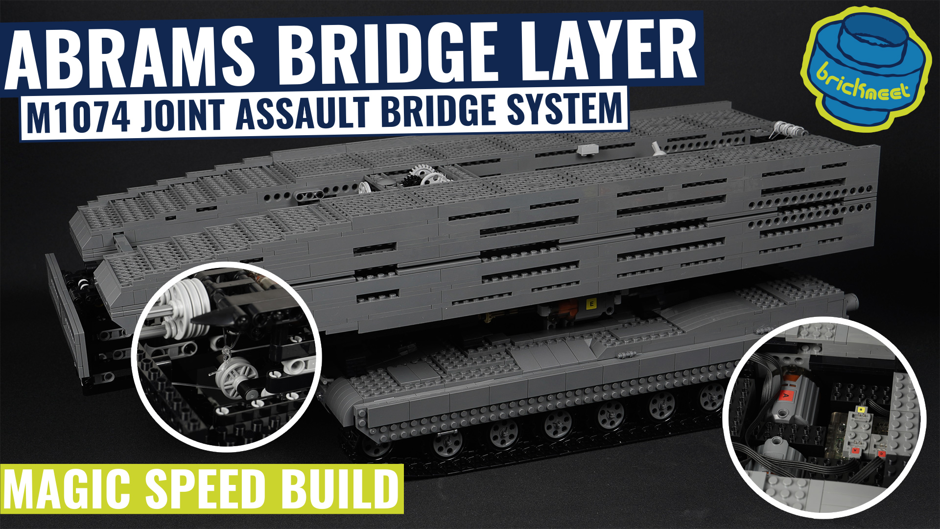 MouldKing 20002 - Abrams Bridge Layer Tank - RC & fully working ...