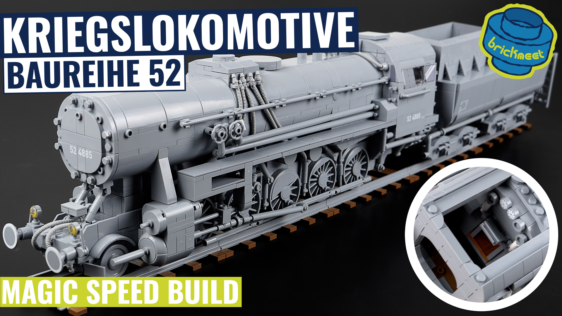 COBI 6281 - Kriegslokomotive Baureihe BR52 - (Speed Build Review ...