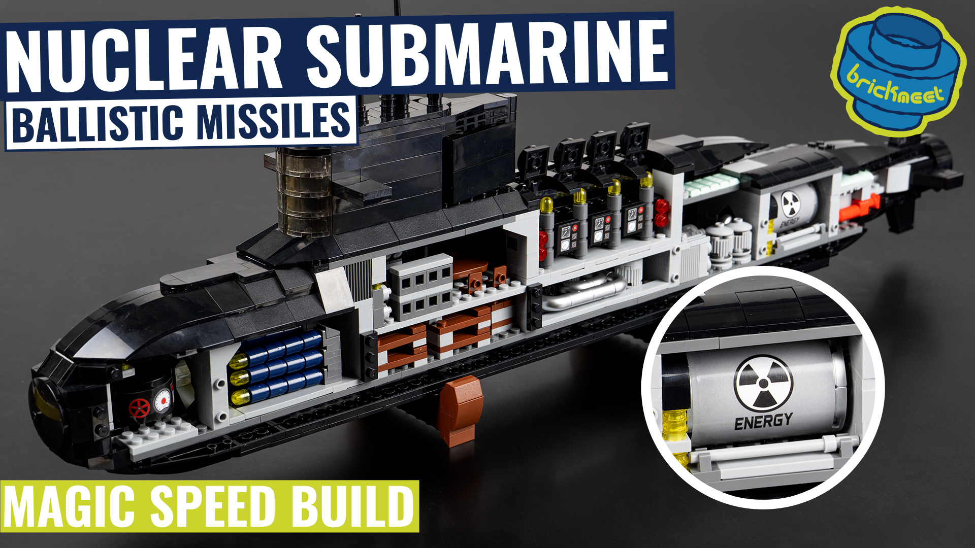Reobrix 800 - Nuclear Submarine With Full Detailed Interior (Speed ...