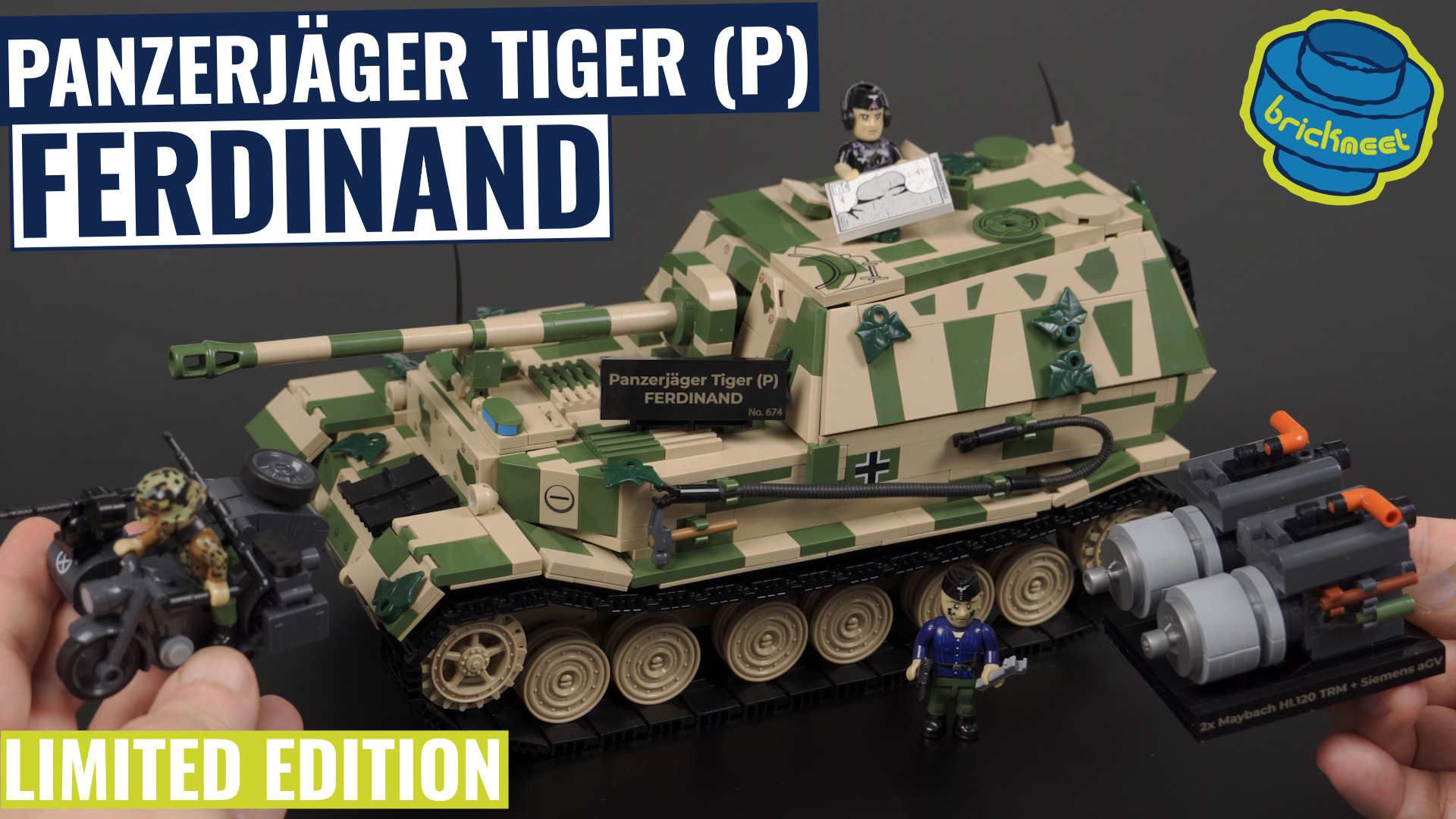 COBI 2581 - FERDINAND - Panzerjäger Tiger P - LIMITED EDITION (Speed ...