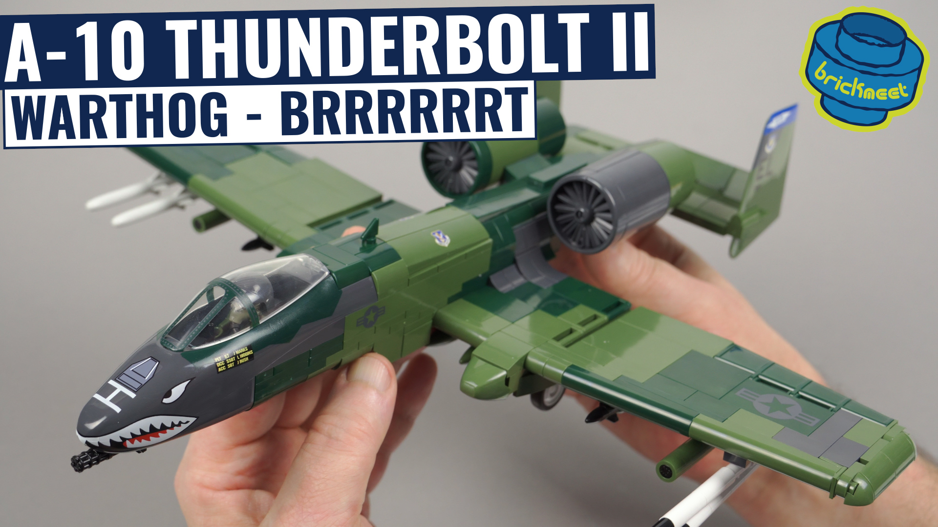COBI 5856 - A-10 Thunderbolt WARTHOG (Speed Build Review) - BrickMeet EN