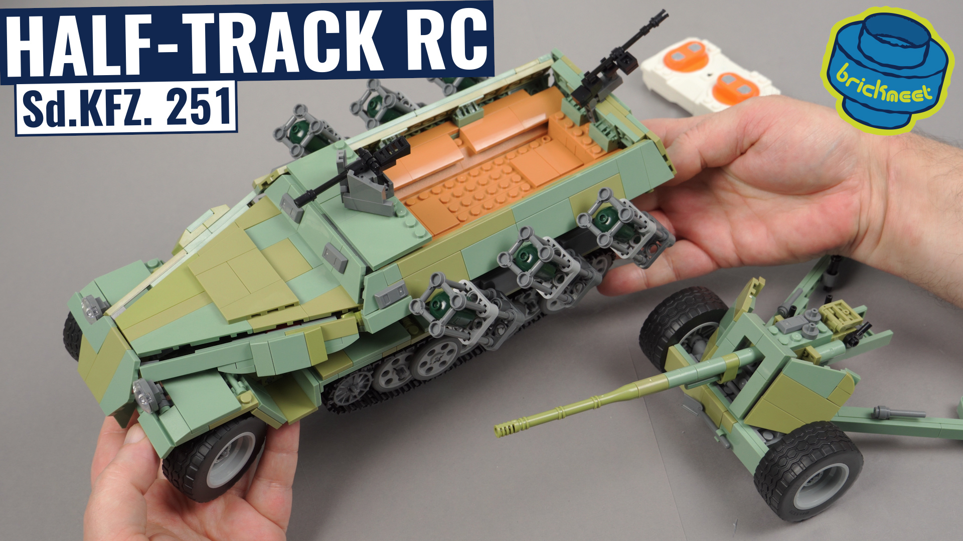 MouldKing 20027 - Half-Track with Throwing Frame + PAK 40 - RC (Speed ...