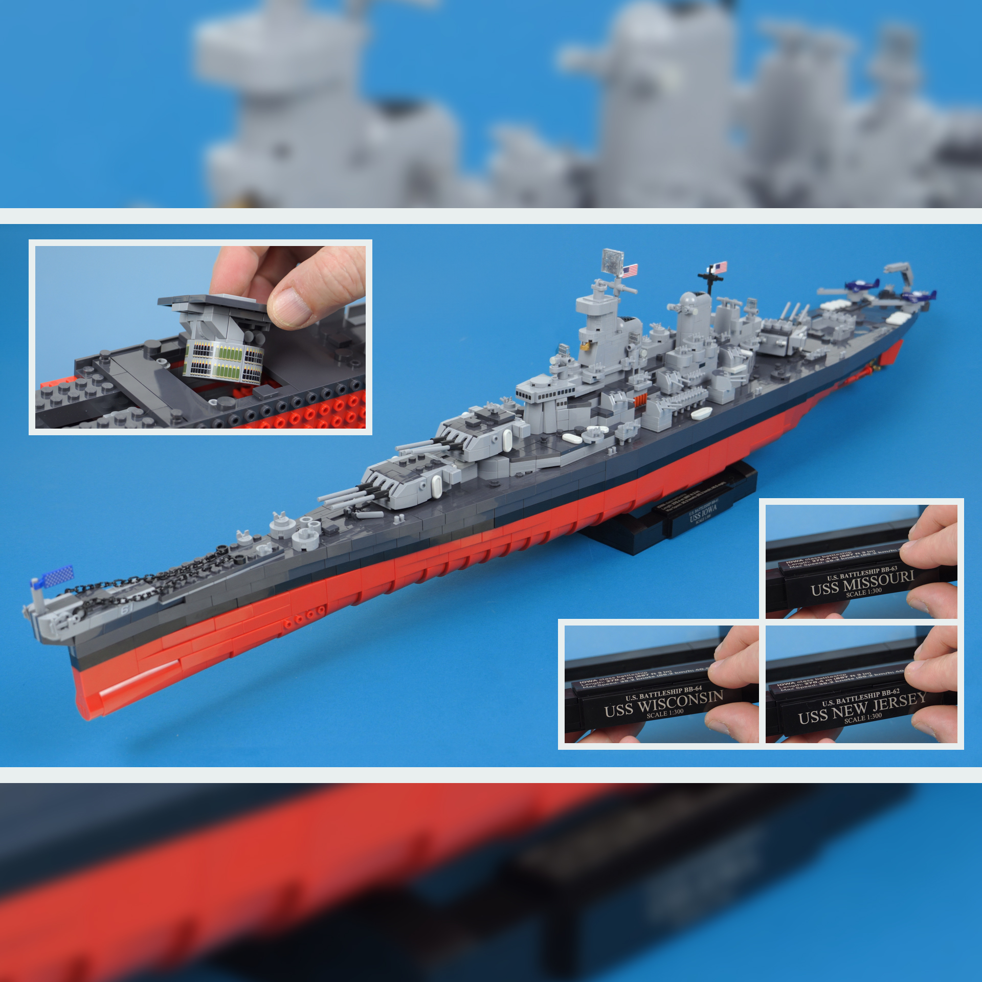 COBI 4836 - IOWA-CLASS Battleship (Speed Build Review) - BrickMeet EN