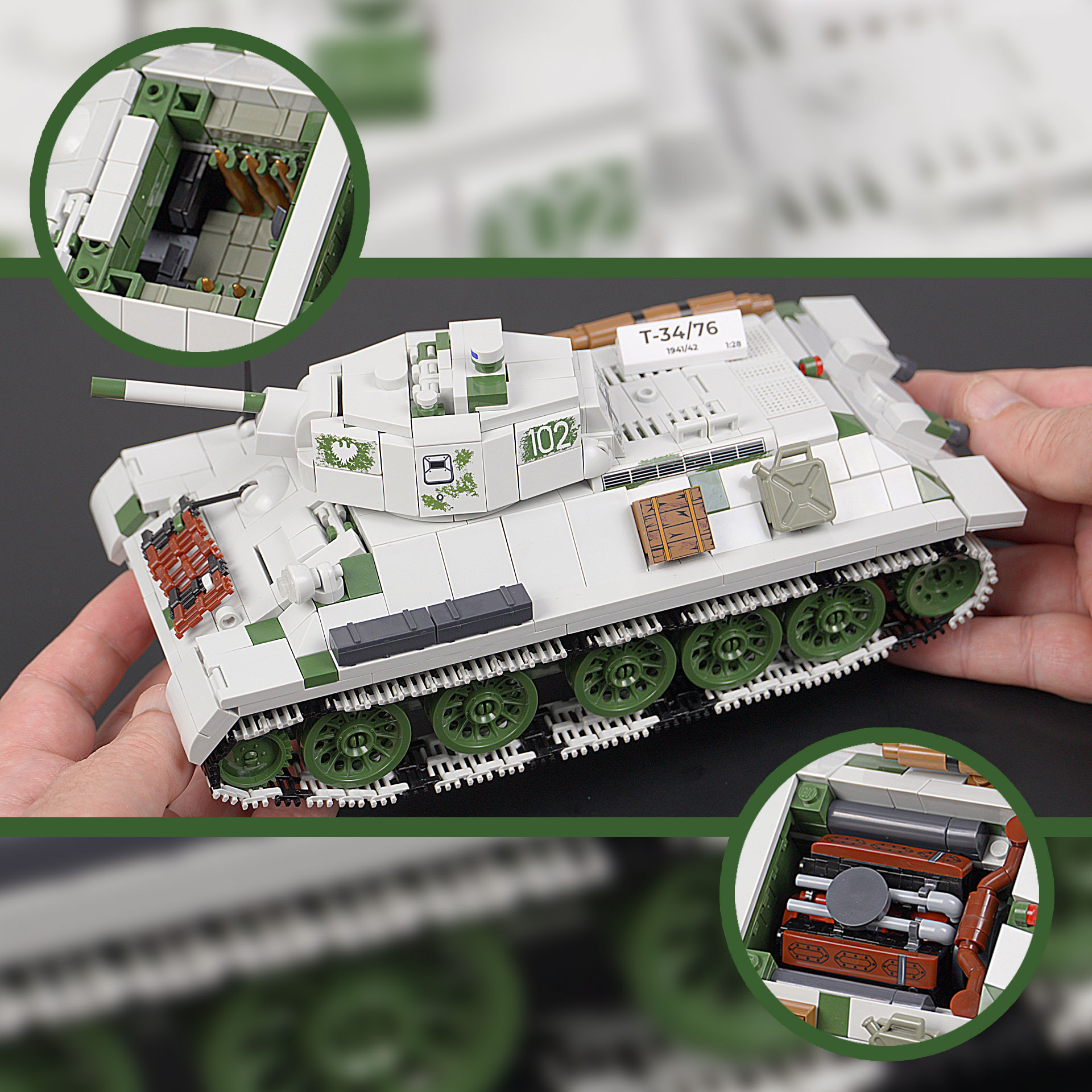 COBI 2595 - T-34/76 Modell 41/42 (Speed Build Review) - BrickMeet EN