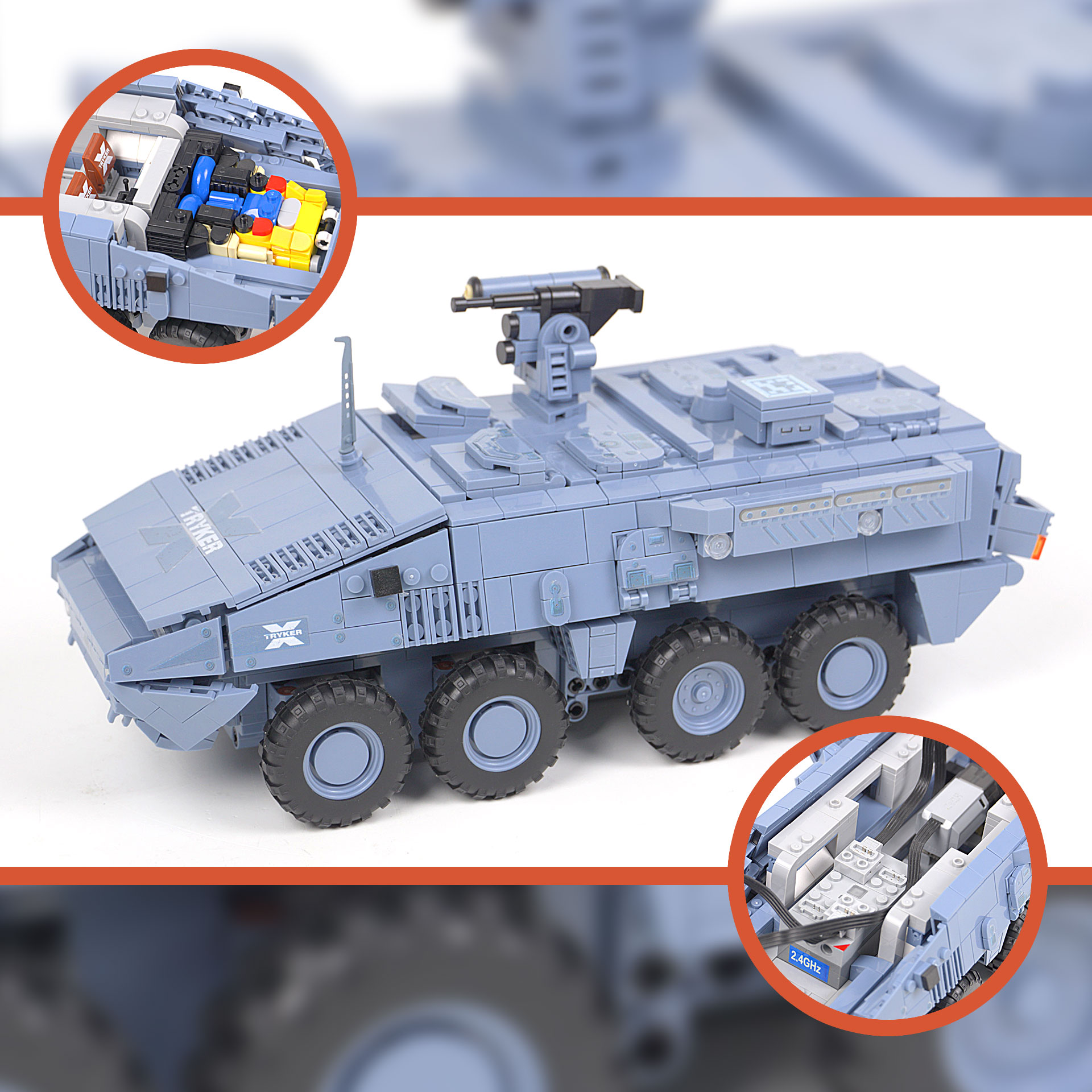 12GO 96006 - Stryker X Armored Fighting Vehicle(Speed Build Review) - BrickMeet EN