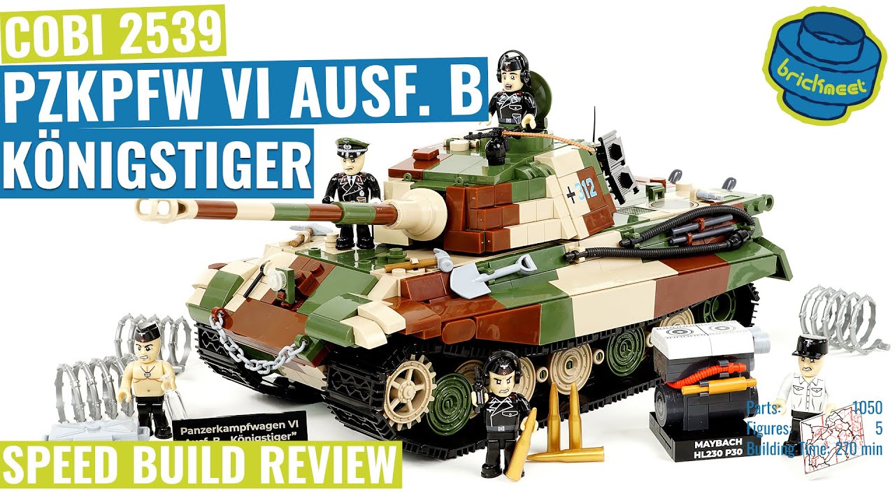 COBI 2539 PzKpfw VI Ausf. B Königstiger *LIMITED EDITION* - Speed Build ...