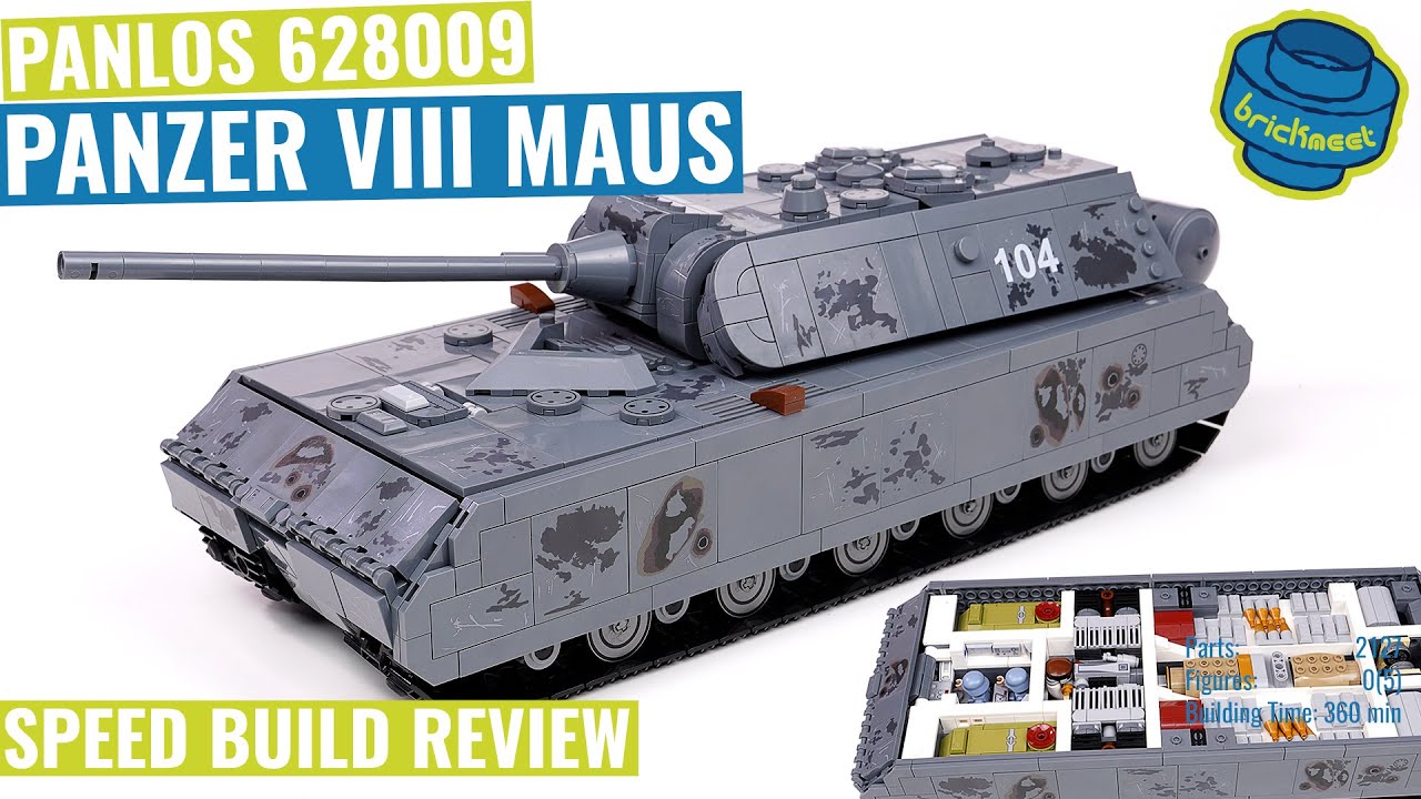 Panlos 628009 - Panzer VIII Maus with interior - Speed Build Review ...