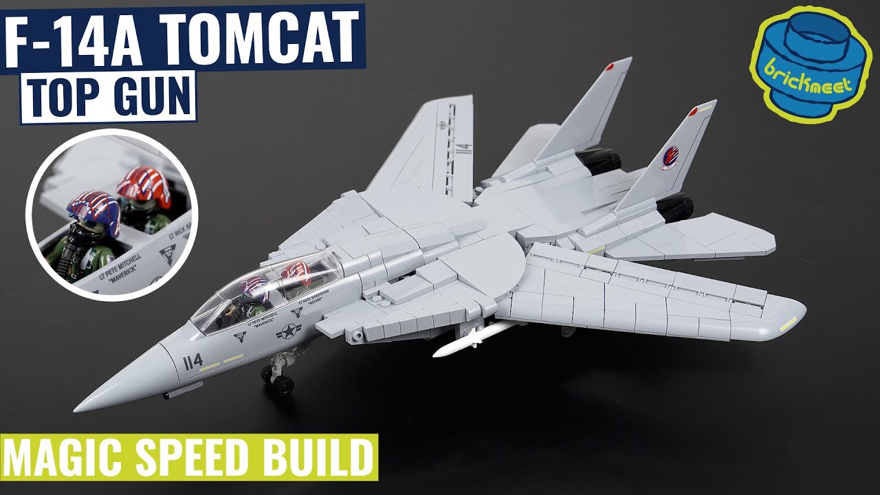 COBI 5811A - TOP GUN F-14 A Tomcat (Speed Build Review) - BrickMeet EN