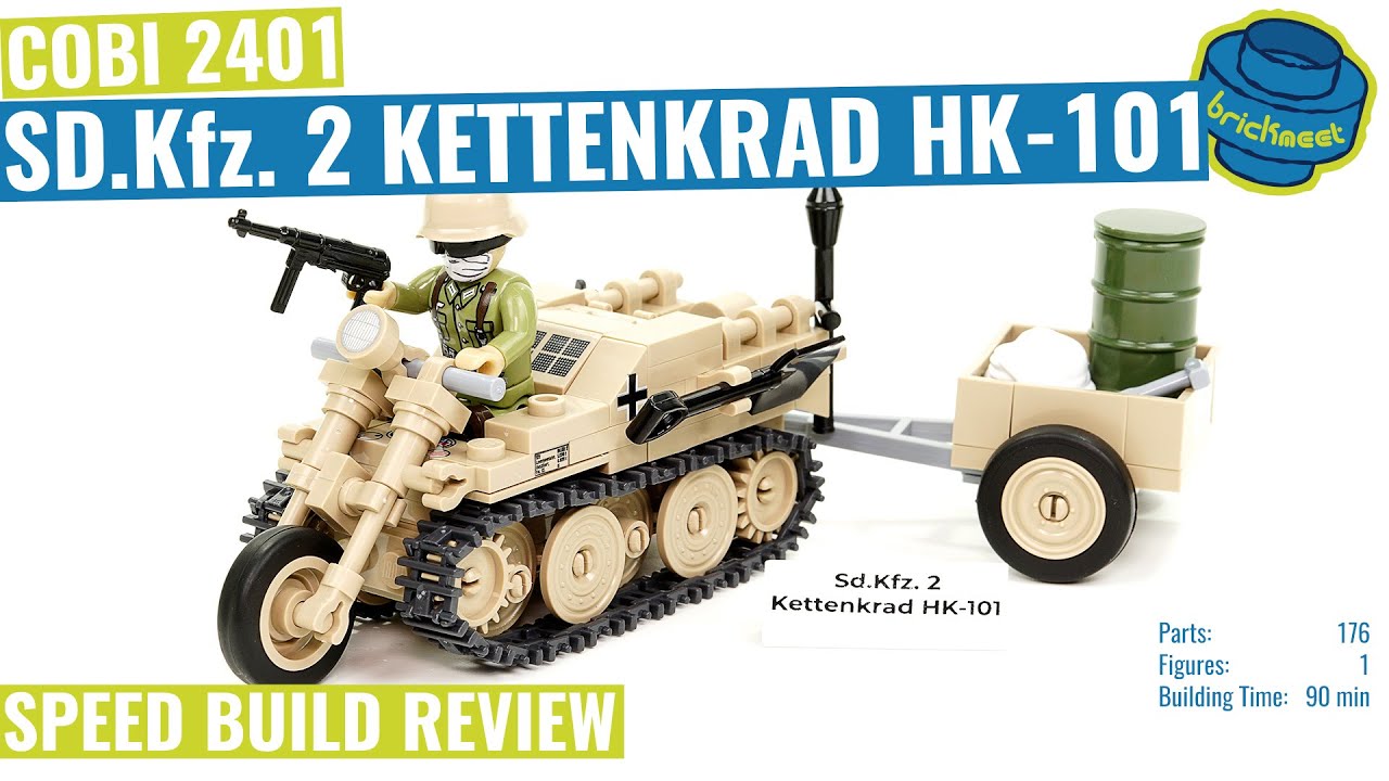 COBI 2401 SD.Kfz. 2 Kettenkrad HK-101 *Afrika Korps* - Speed Build ...